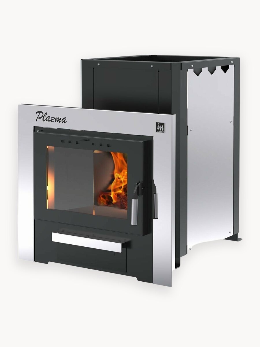 Печь банная "PLAZMA 22" Термокрафт, конвекционный тип, эффект живого огня