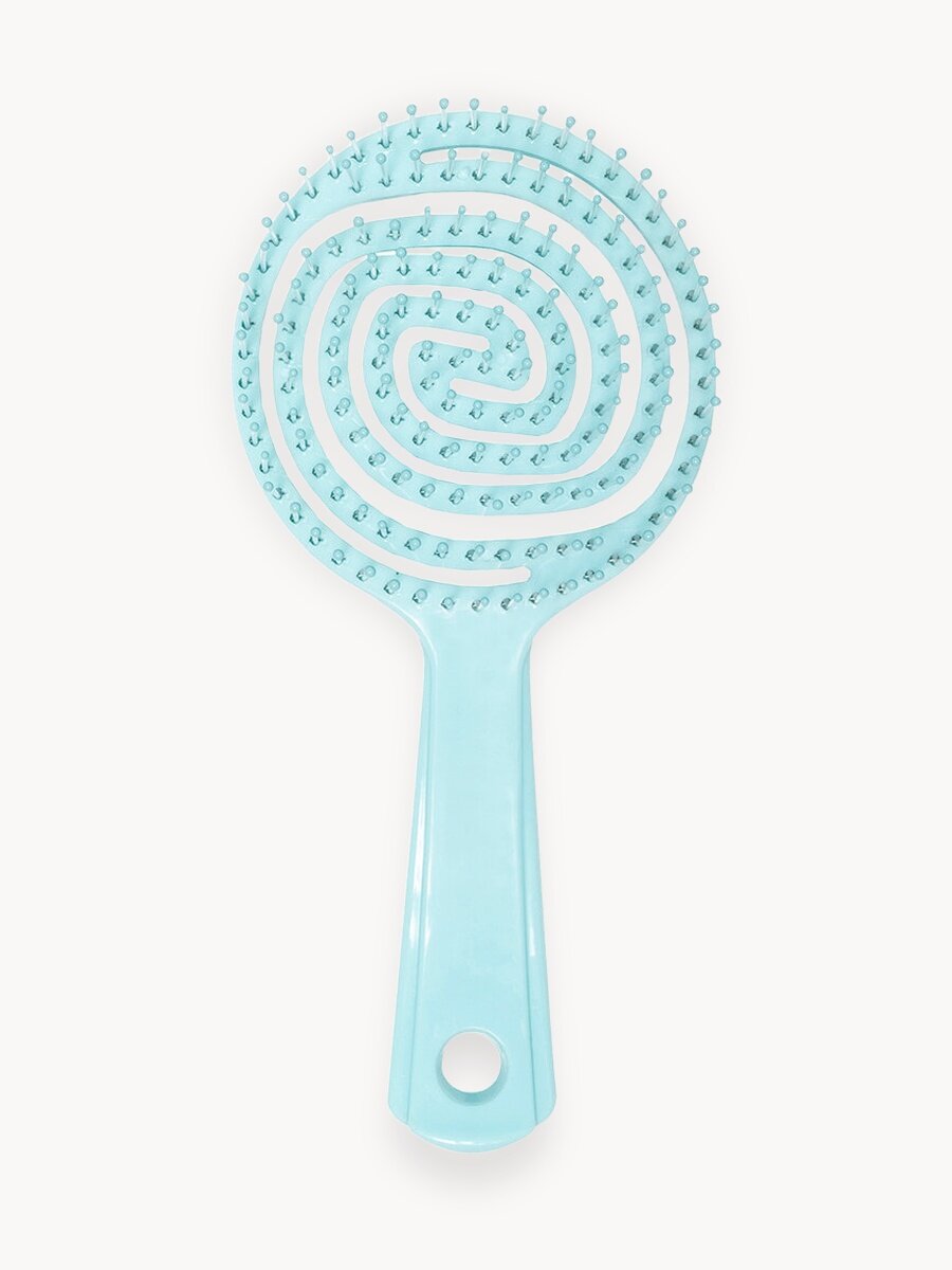 Solomeya Мини-расческа для распутывания волос в форме леденца, Тиффани, 1 шт в упаковке