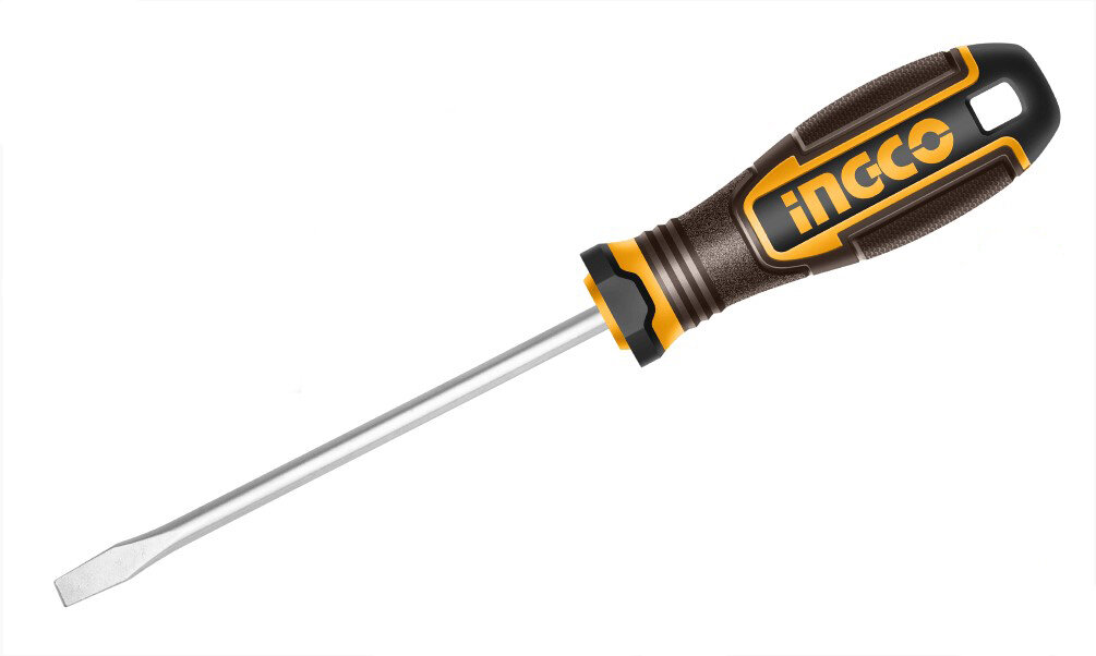 INGCO Плоская отвертка , SL8, 200мм HSDSL8200