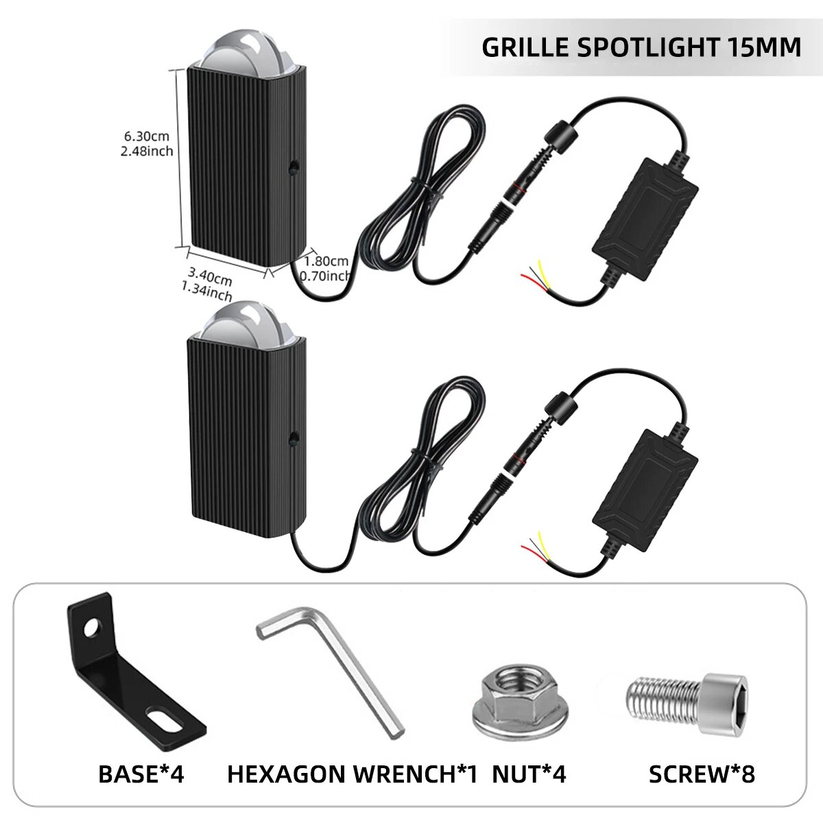 2 шт. двухцветный рабочий фонарь, мини-дальный фонарь, супер яркая вспомогательная фара для Jeep ATV UTV, автомобильная противотуманная фара 4x4 Off road 12 В-80 В