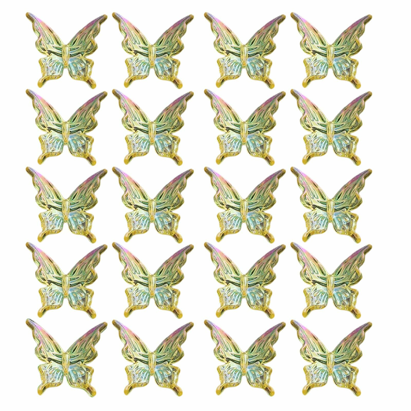 20 штук элегантные бусинки для бабочки создания уникальных украшений и аксессуаров