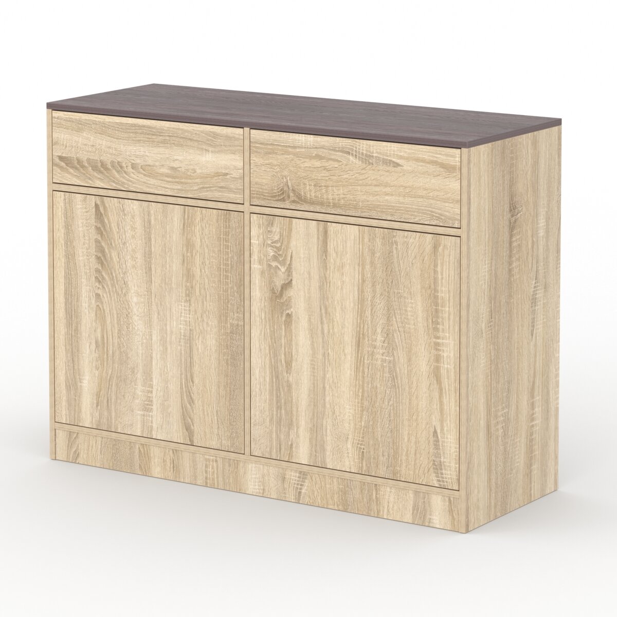 Тумба под кофемашину №7, Ясень Анкор темный и Дуб Сонома. Производитель товара - компания Westcom.