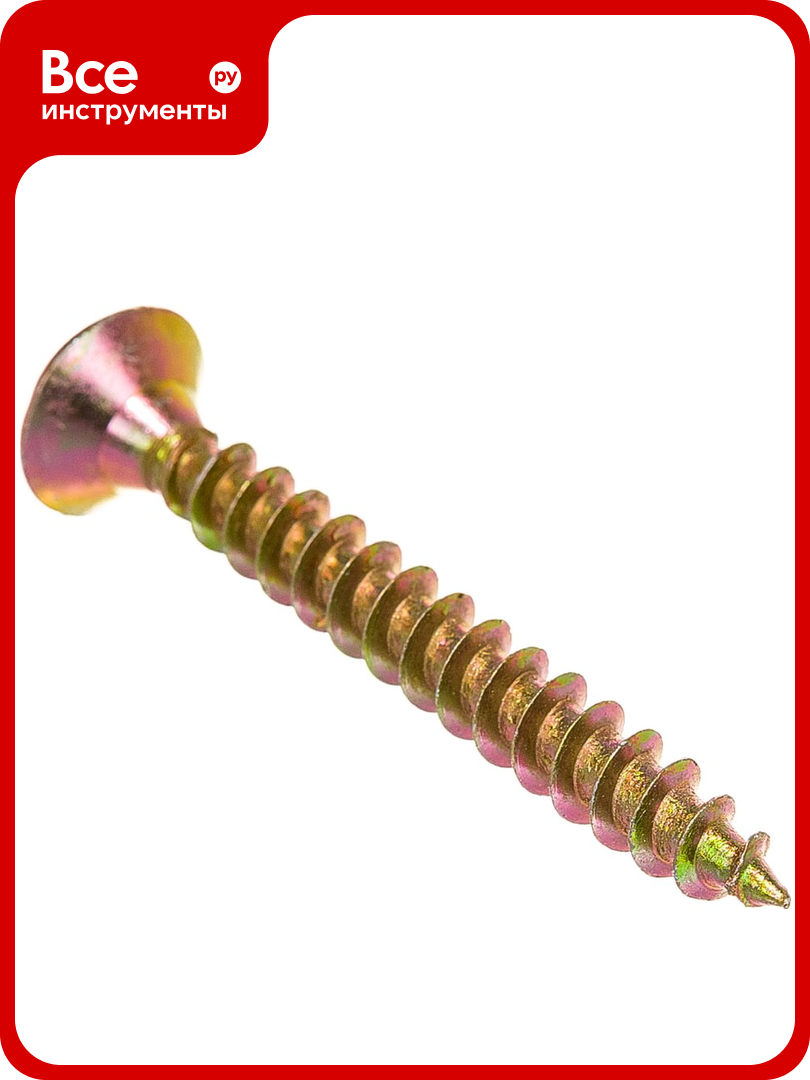 Саморез креп-комп желтый цинк POZY 6х50 200шт жд650ф