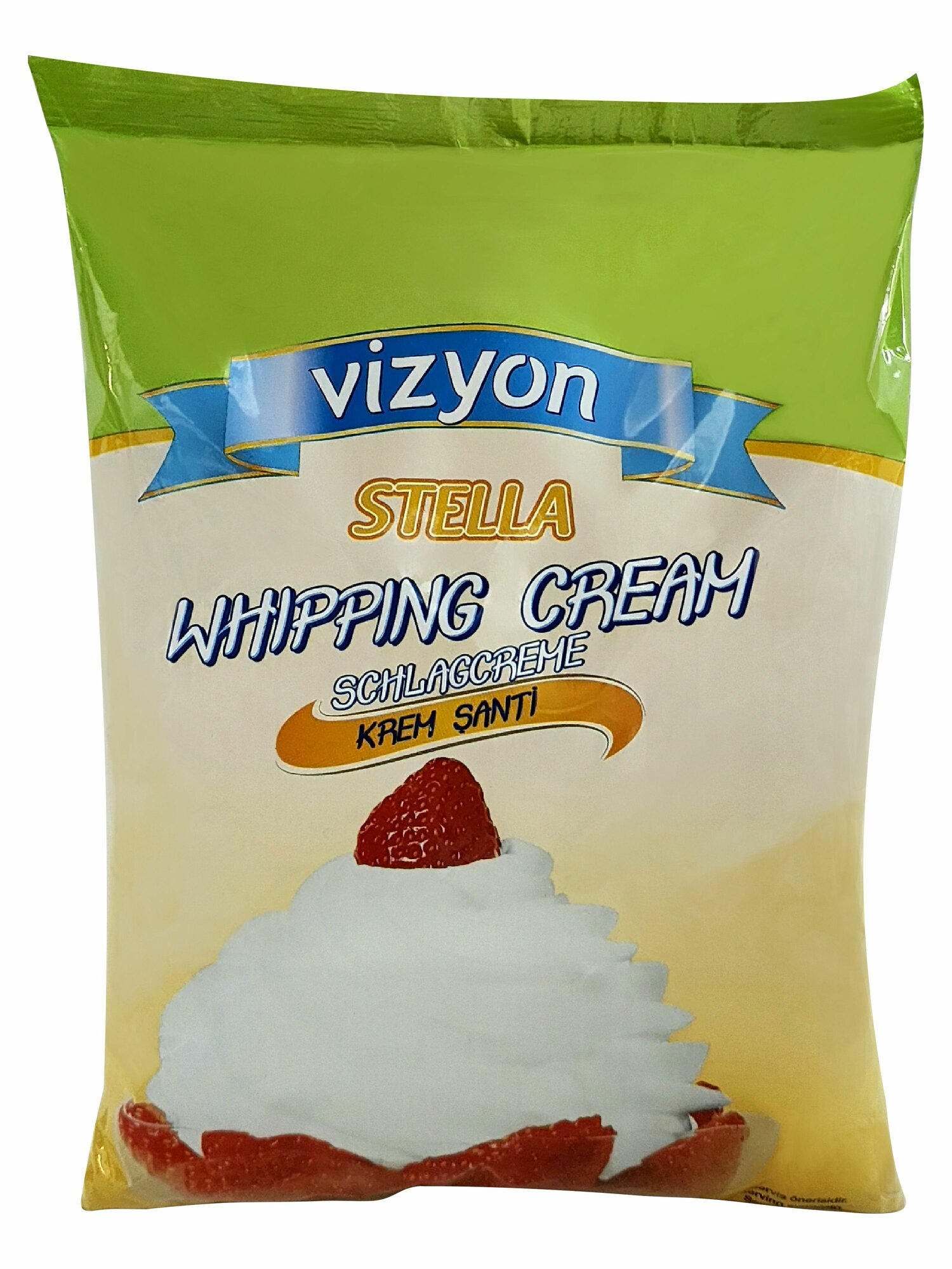 Сухие взбитые сливки быстрого приготовления (Крем Шанти) для топпинга и начинки (без глютена), "Vizyon", Stella Whipping Cream (Krem Santi), 1000гр. Турция