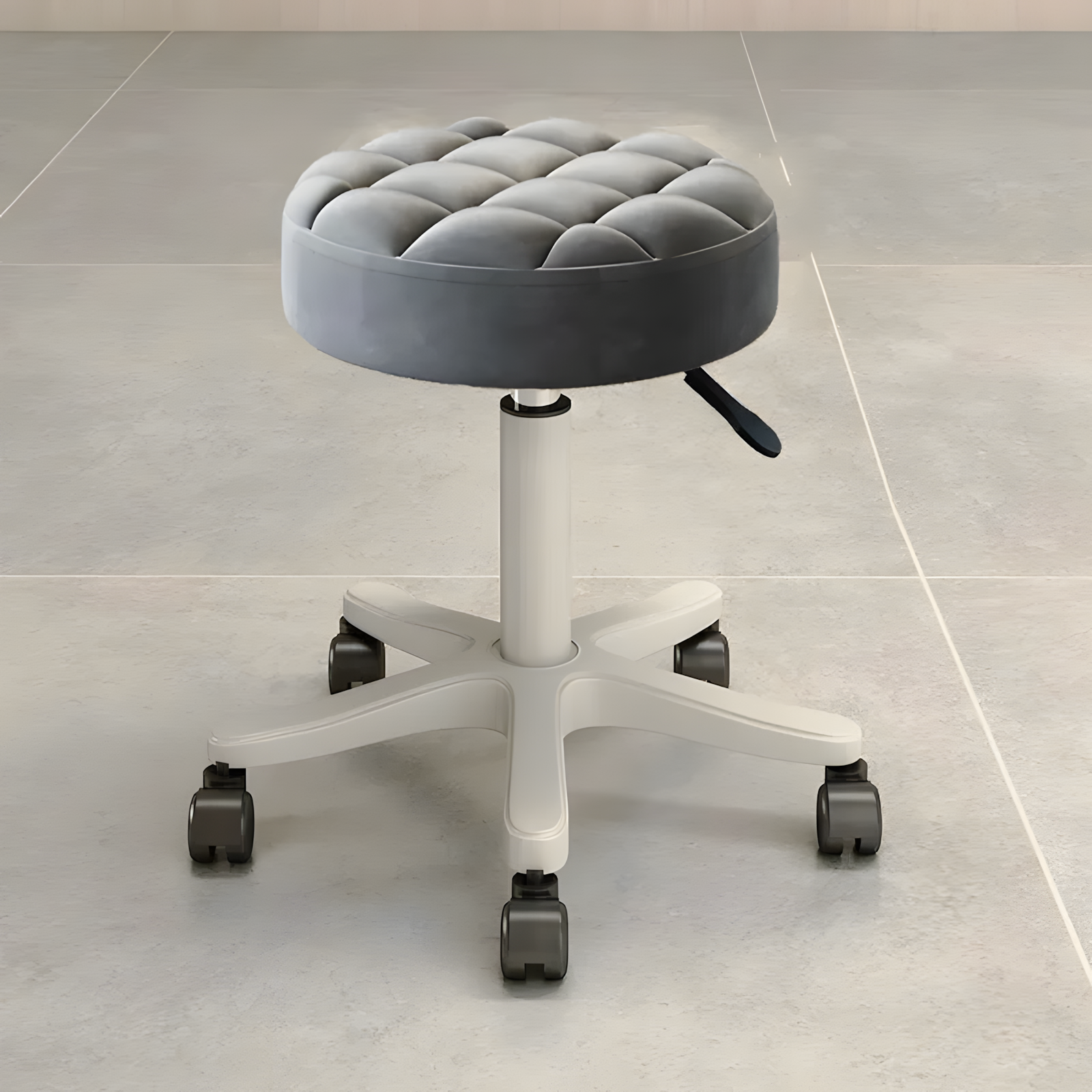 Кушетка Rosha, косметологическая, с регулировкой высоты, гидравлика, 180 кг-серый