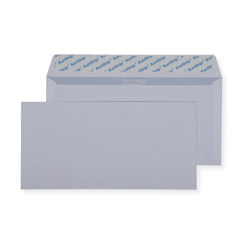 1000 шт. Конверт С65 KurtStrip 114*229мм, б/подсказа, б/окна, отр. лента, внутр. запечатка