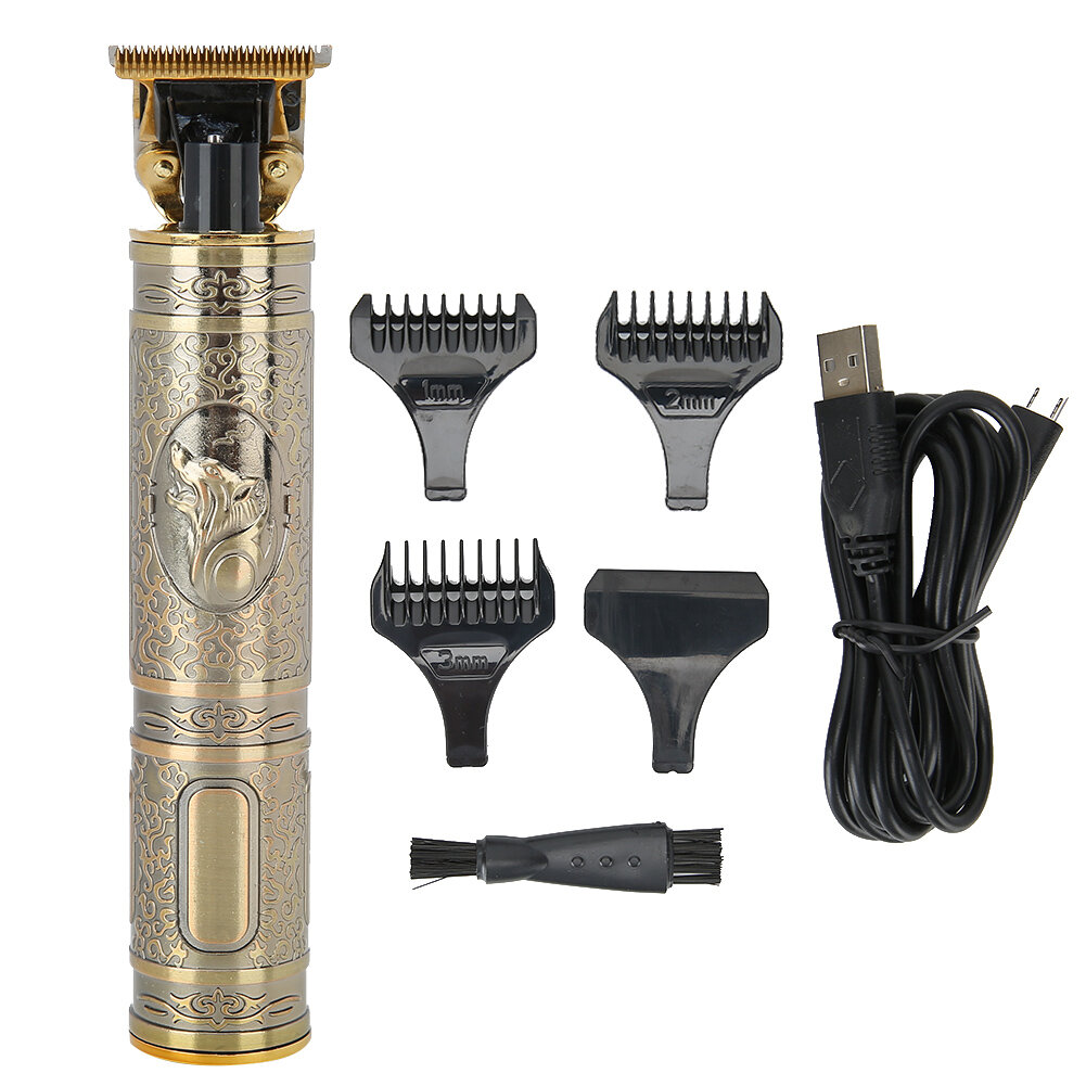 Hair Clipper USB -модный винтажный электрический клиппер -триммер для домашнего салона (T5 in usb)