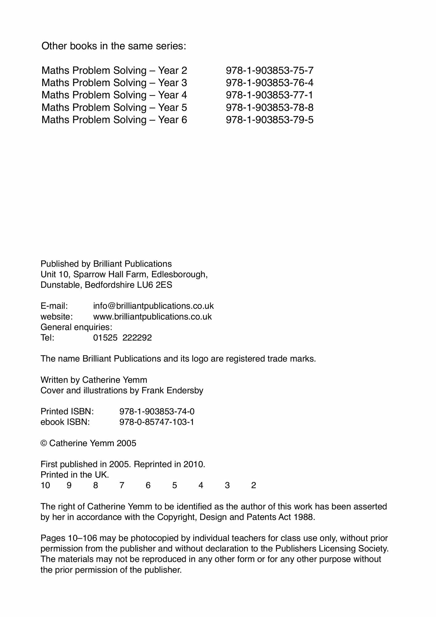 Maths Problem Solving - Year 1 — фото 1