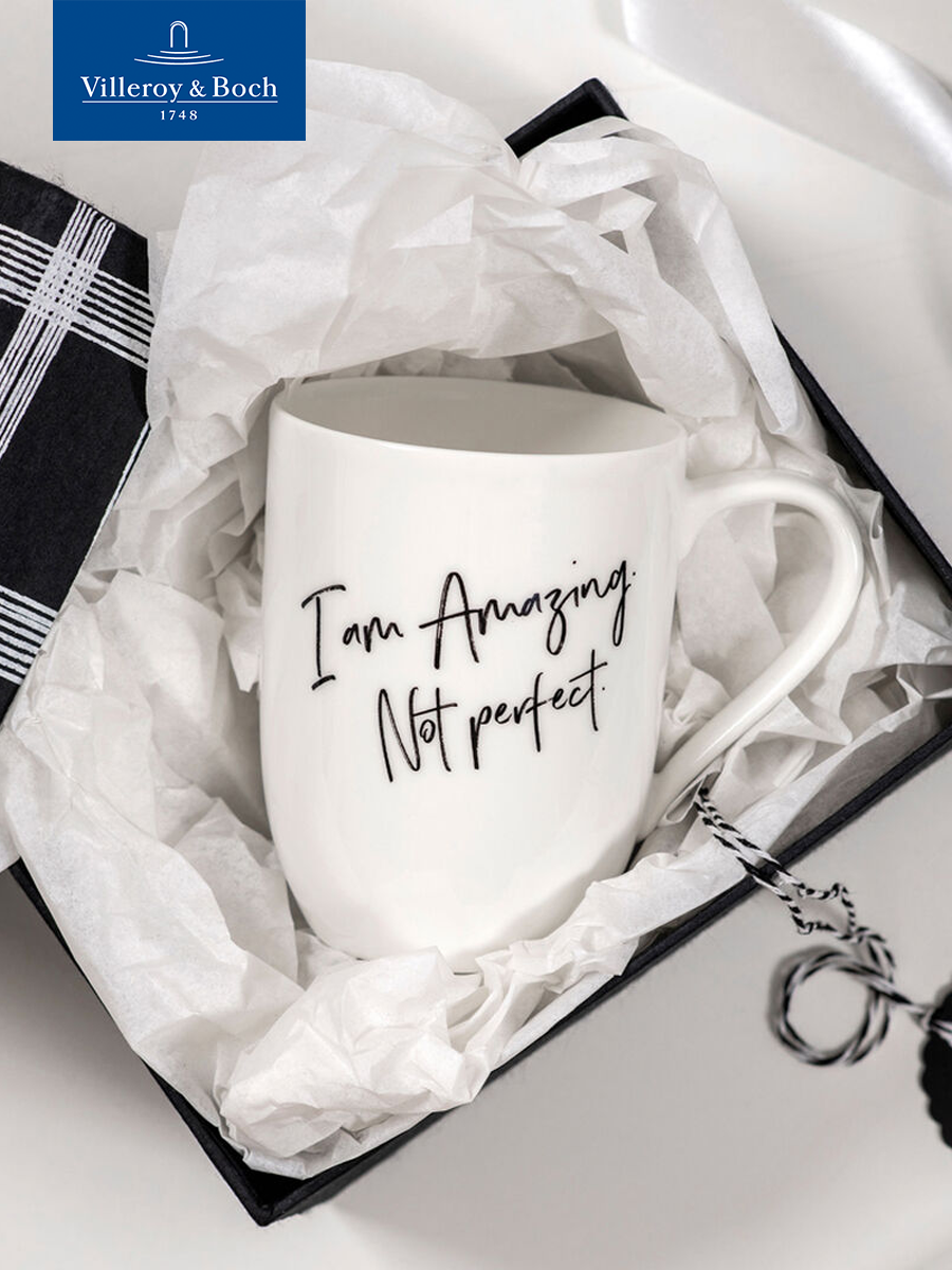 Кружка 340 мл, I'am Amazing. Not Perfect, Удивительная/Не идеальная, Statement, Villeroy & Boch, Премиум-Фарфор