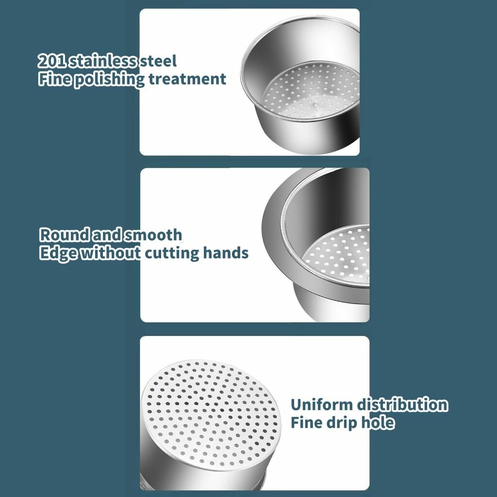 Корзина Cygnus для раковины из нержавеющей стали, - двойное веко лебедя