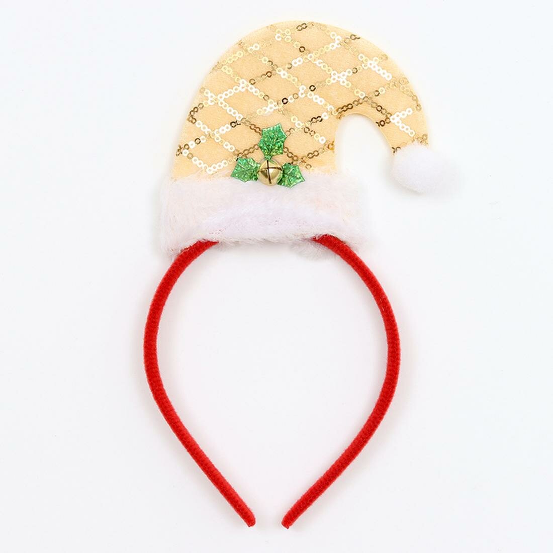 Ободок ЛАС играс "Колпачек", текстиль, универсальный, красный/микс