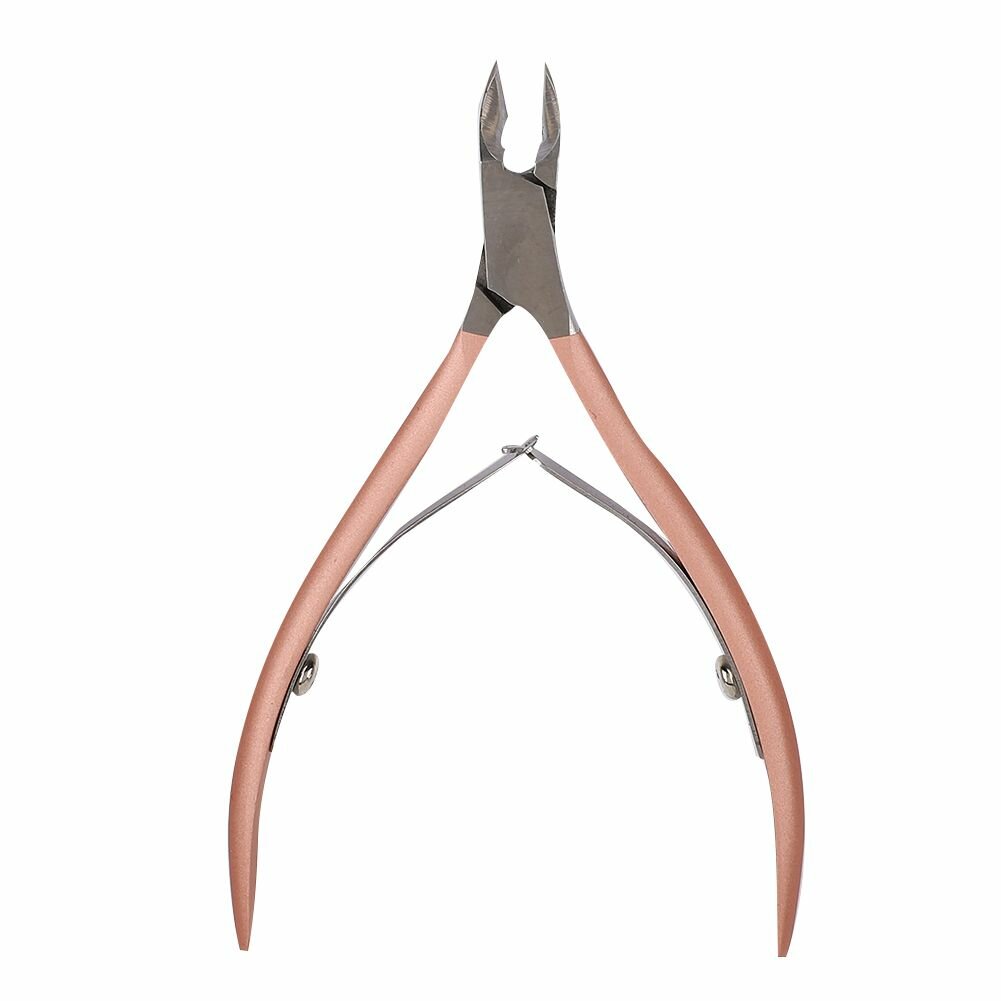 Ножницы для ногтей из нержавеющей стали, инструмент для удаления омертвевшей кожи, мозолей, заусенцев, кусачек, маникюрный инструмент с отделкой из розового золота