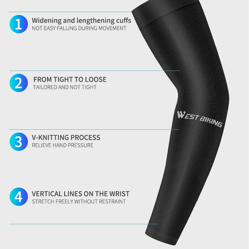 Защита от солнца, спортивные нарукавники Ice Silk, охлаждающий рукав для фитнеса на открытом воздухе, защита от ультрафиолета для бега, езды на велосипеде и других видов спорта