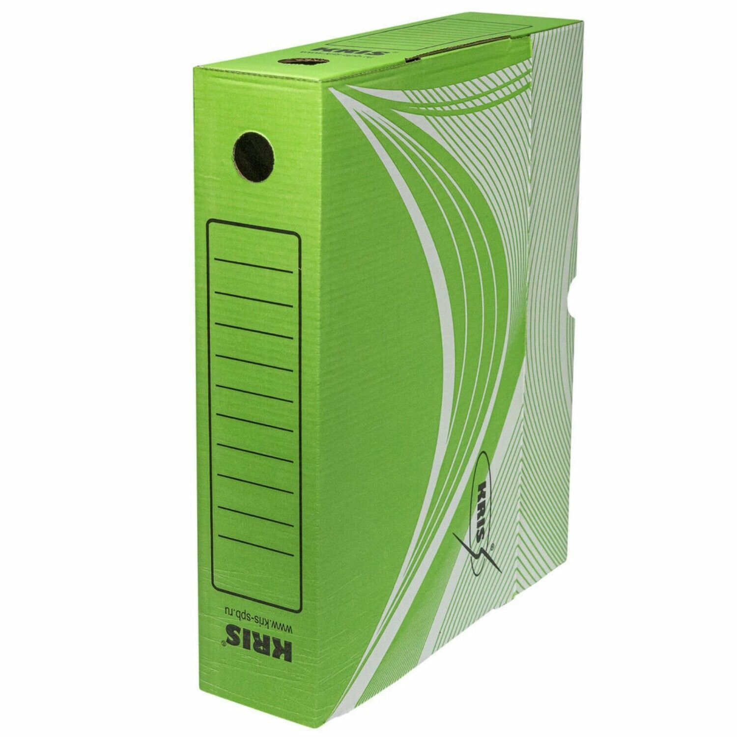 Короб архивный (325*260*75) глубина 75мм зелёный