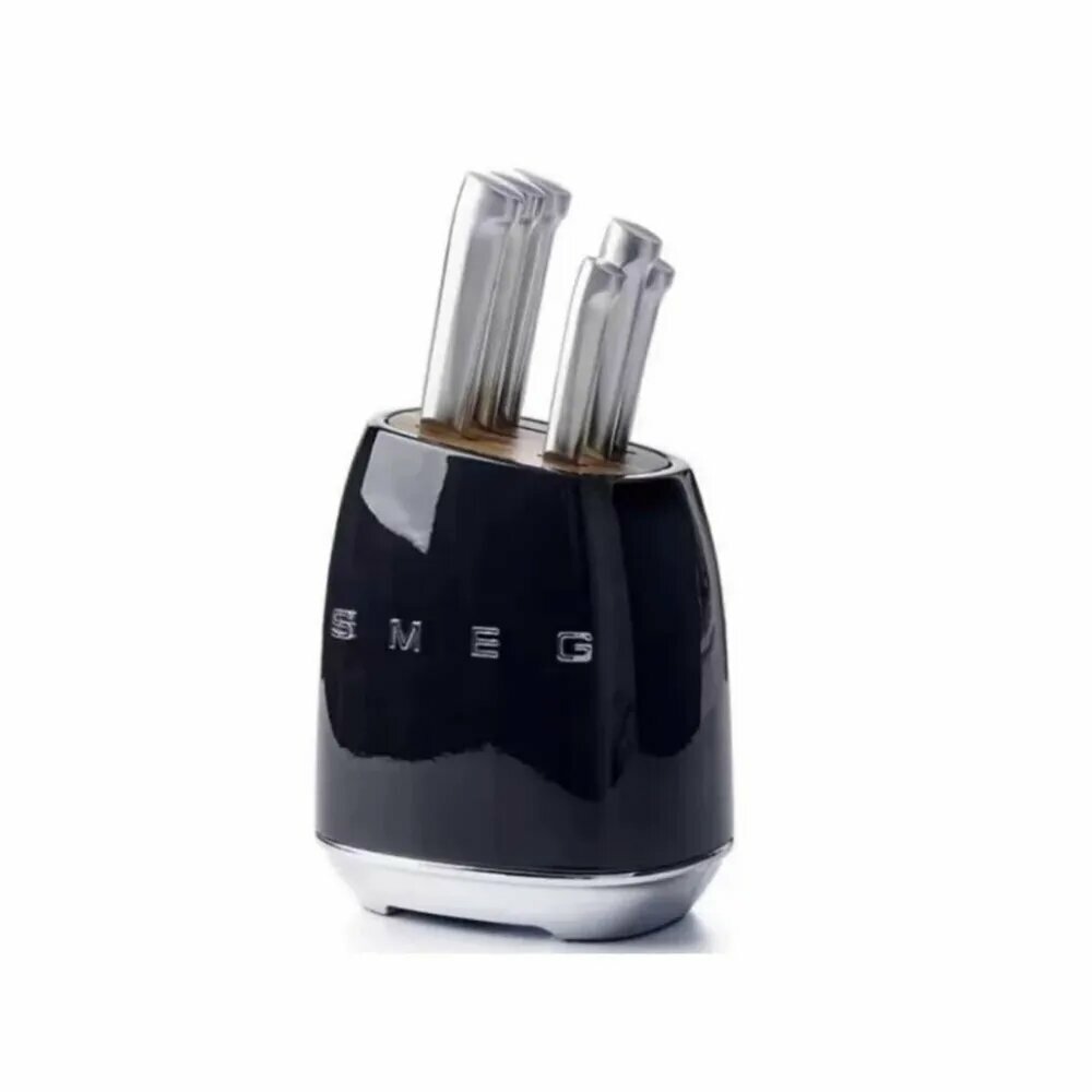 Smeg Подставка для ножей, длина 19.5 см, черный
