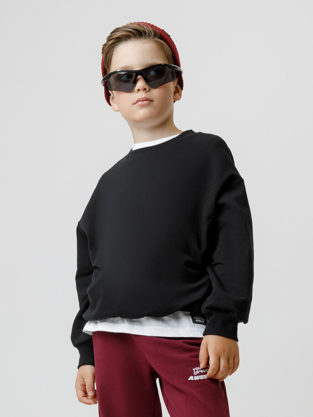 Свитшот МП 302895/черный 1413