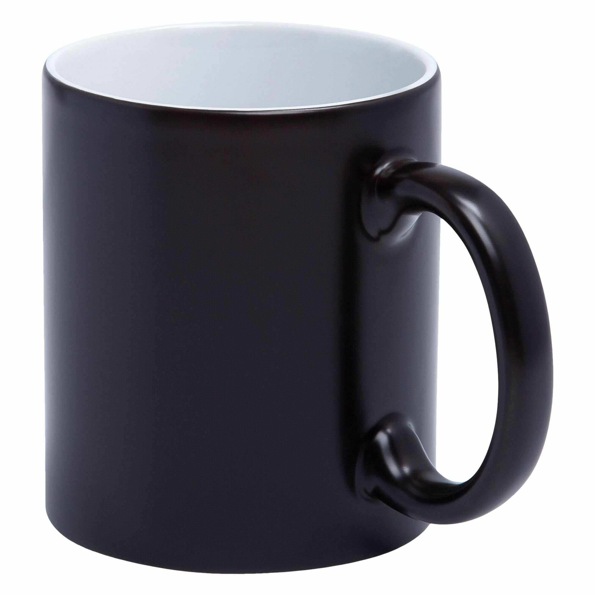 Кружка для чая кофе Хамелеон для сублимации, чашка матовая керамическая подарочная, Molti, 330 мл, черная