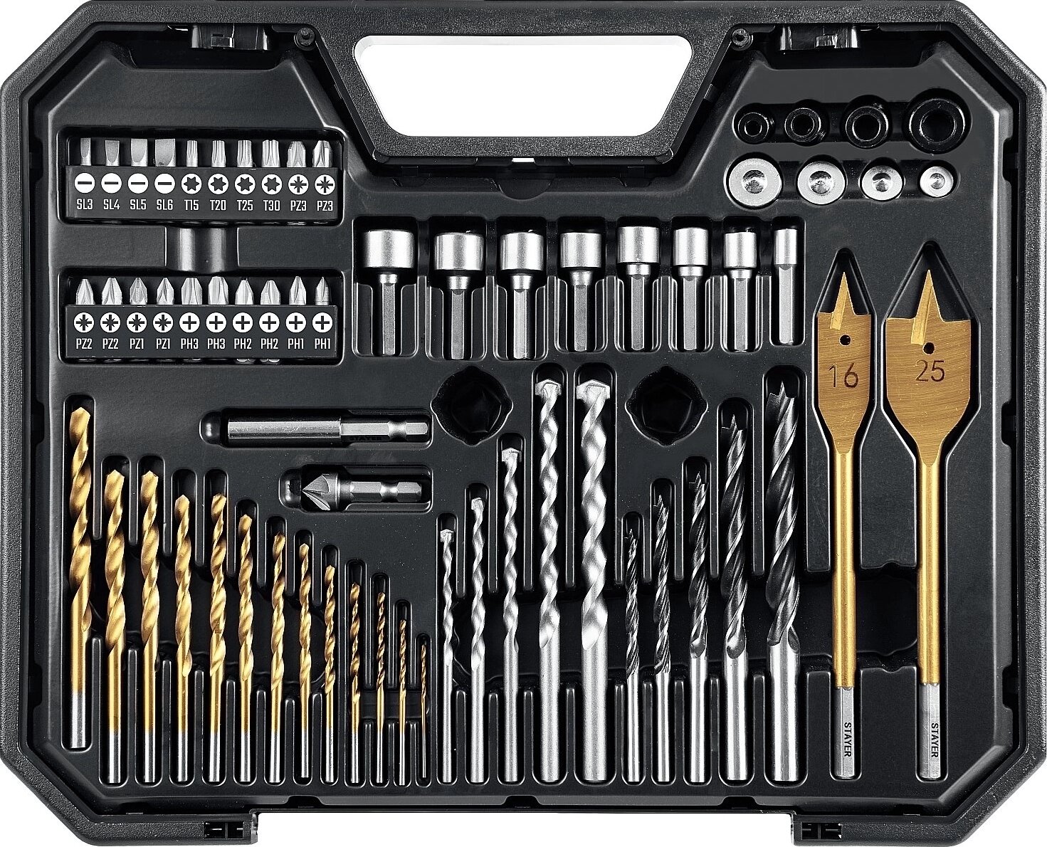 Универсальный комбинированный набор STAYER 29720-H63