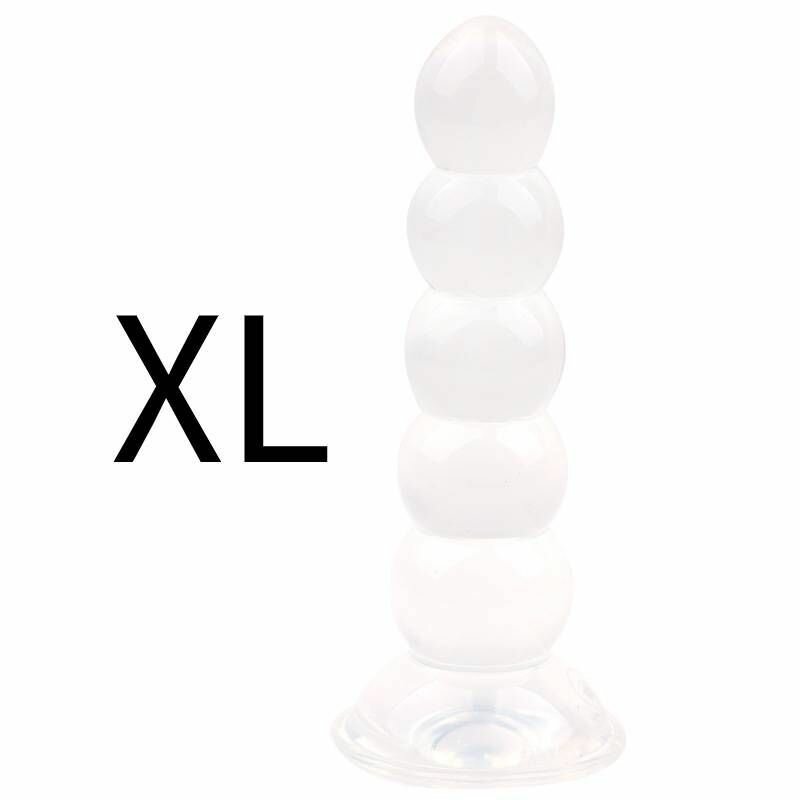 Длинные толстые анальные шарики с присоской массажер простаты, стимулятор точки G, анальный тренажер для мужчин, женщин и пар (5 шариков)