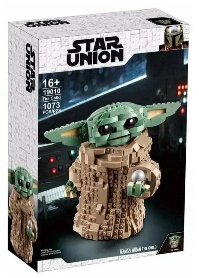 Конструктор Звёздные Войны малыш Грогу Йода Мандалорец 1073 детали / Беби йода игрушка