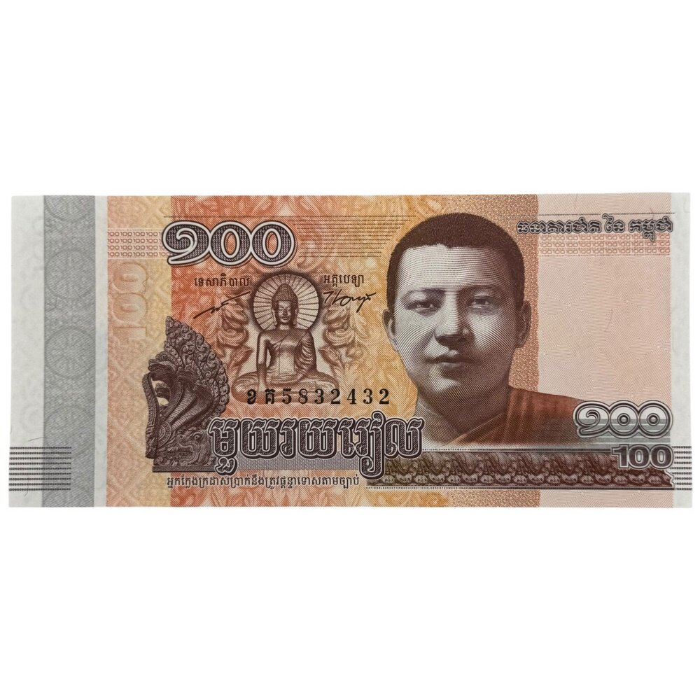 Камбоджа 100 риелей 2014 г. (Серия do ta)