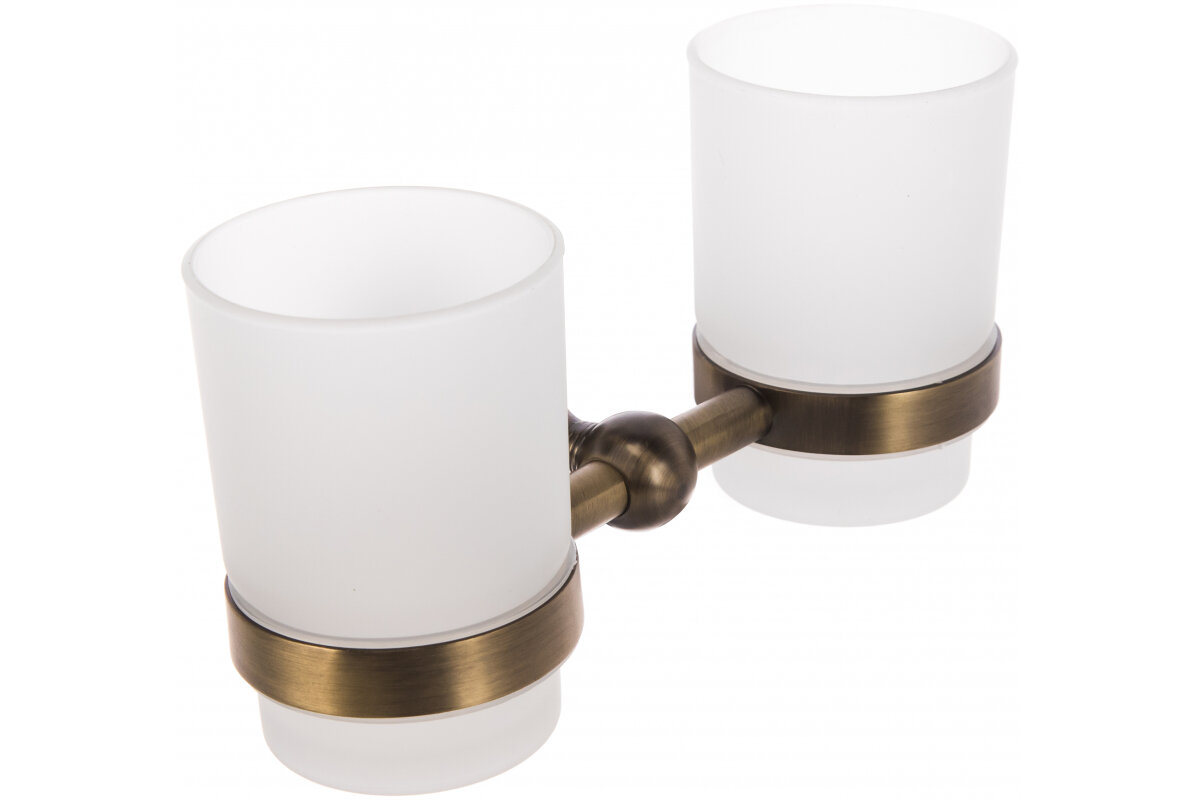 Стакан двойной Delphinium 6668 АВ 102202 бронза