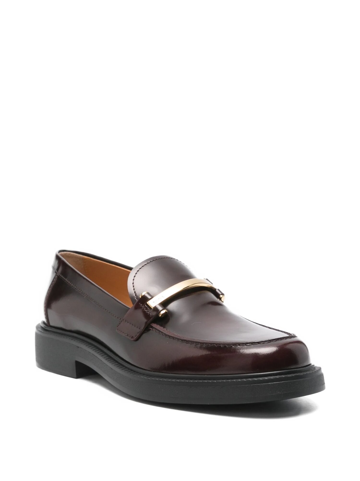 Лоферы Tod's Leather metallic-bar loafers, размер 36 — фото 1