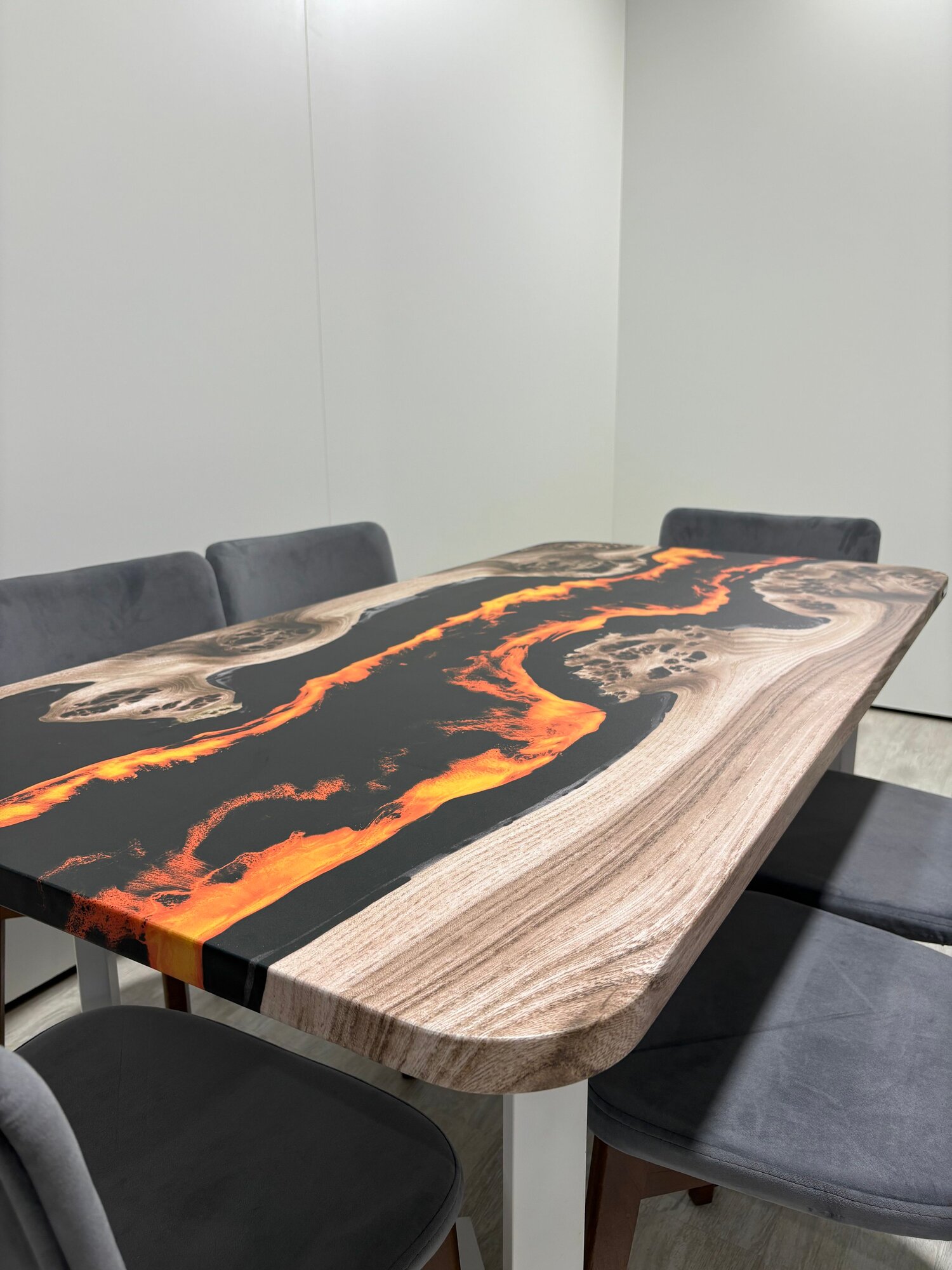 Стол кухонный обеденный прямоугольный дизайнерский лофт THETABLE•RU 120х80 4.15/3.2