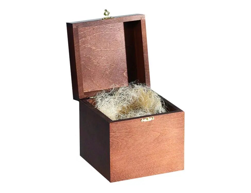 Шкатулка на 1 шар диаметром 10 см, коричневая, дерево, Ариель