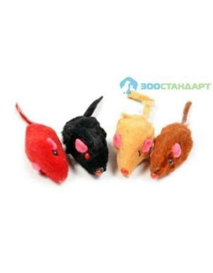 Triol Игрушка Набор Мышь Малая 2 Цветная 4 Шт