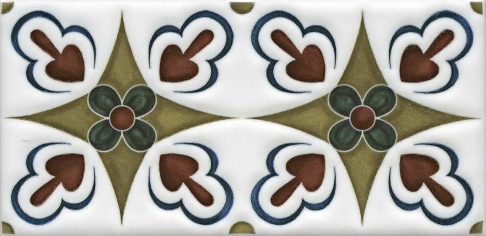 Керамическая плитка KERAMA MARAZZI STG/B620/16000 Декор Клемансо орнамент 7,4х15х6,9 Цена за 1/шт