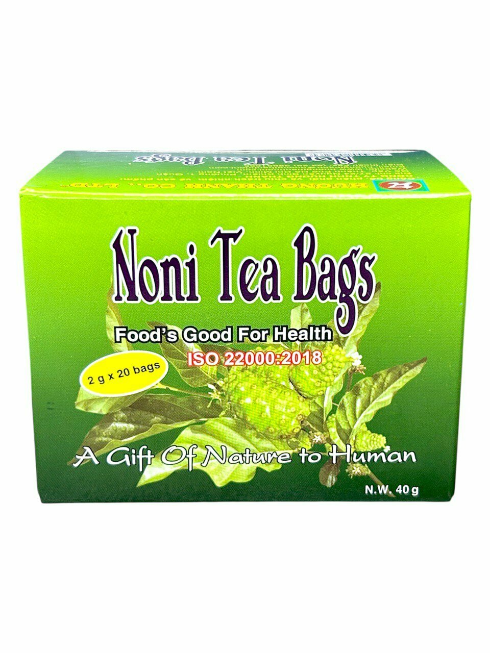 Чай нони Noni Tea, фруктовый, без кофеина, в пакетиках, 20 пакетов