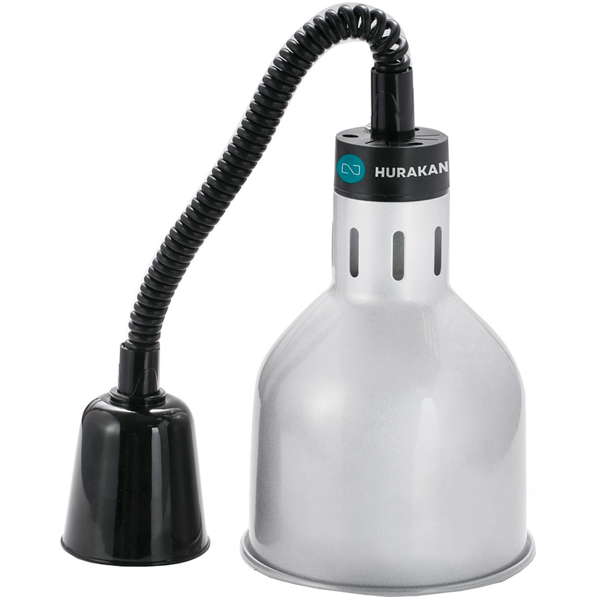 Лампа инфракрасная для подогрева блюд Hurakan HKN-DL775, серебристая, 0.25 кВт, регулировка по высоте, подвесной