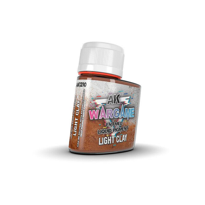 Аксессуар для Warhammer AK Interactive AK WARGAME LIQUID PIGMENT Light Clay AK1210 35ml