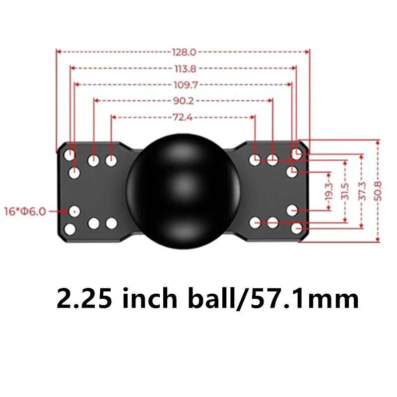 Крепление для эхолота Pljljmsw для Garmin/Humminbird 1pc 2.25 inch ball