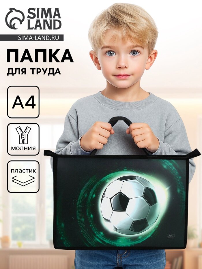 Папка для труда, А4, пластиковая, 33.5×23.5×5.5 см Мяч