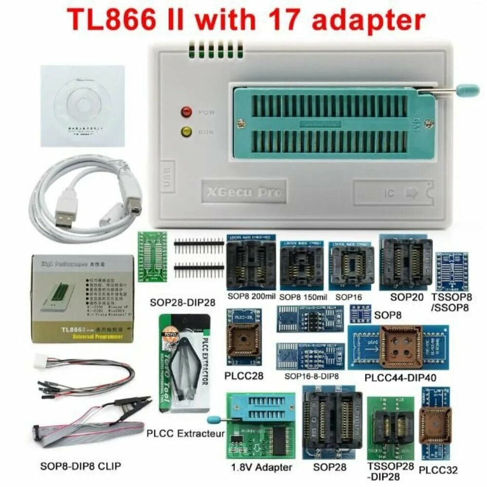TL866II Plus, универсальный USB-программатор YDYS