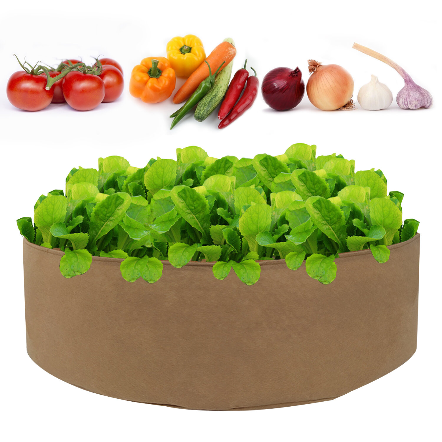 30 Gallon Плантер Grow Bag Толщеный Плантер Баг Круглая Форма Контейнер Нев ткань Садовые Растительные Горшки для Овощей Цветов Трав Фруктов Посадки