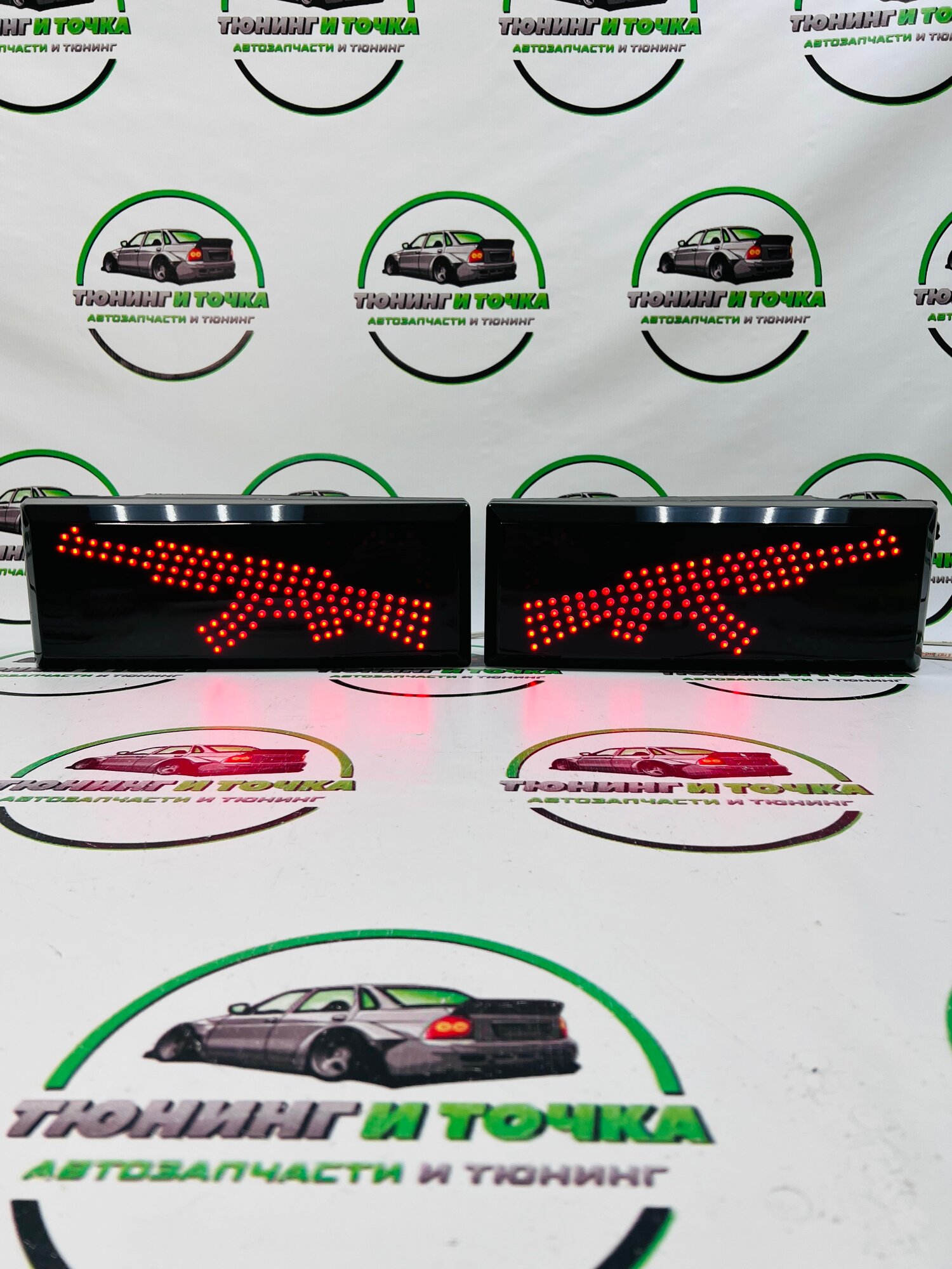 Светодиодные фонари ВАЗ 2108, 2109, 2113, 2114, 21099 "Калаши АК-47" тонированные, комплект