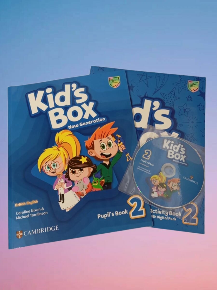 Учебник Kid's Box 2 New Generation: Полный комплект (Книга + Диск)