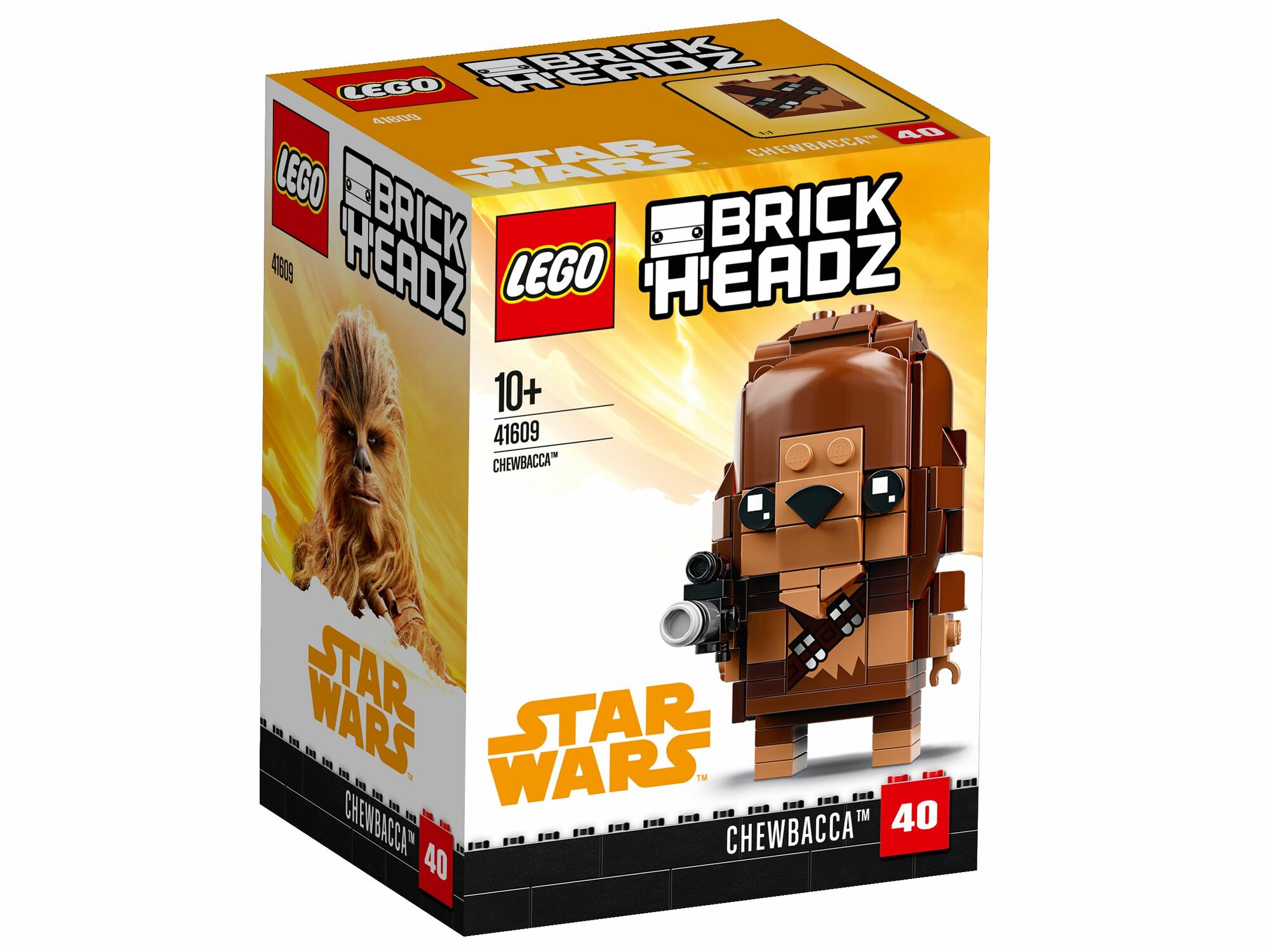 Конструктор LEGO BrickHeadz "Чубакка", 41609 149 деталей, пластик, от 10 лет