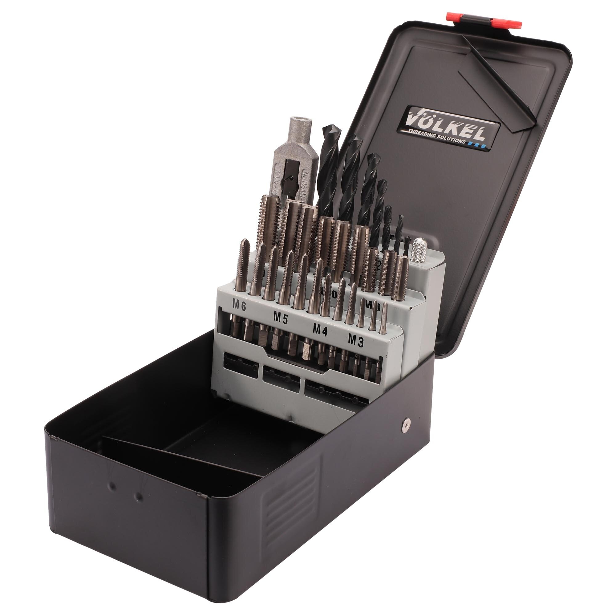 Набор комплектных метчиков Volkel M3-M12 HSS-G DIN352 29пр 49510