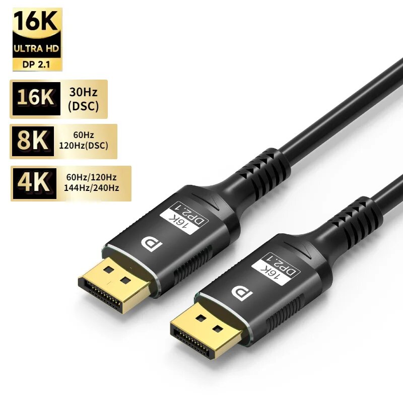 Кабель DisplayPort 2.1 DP 2.0