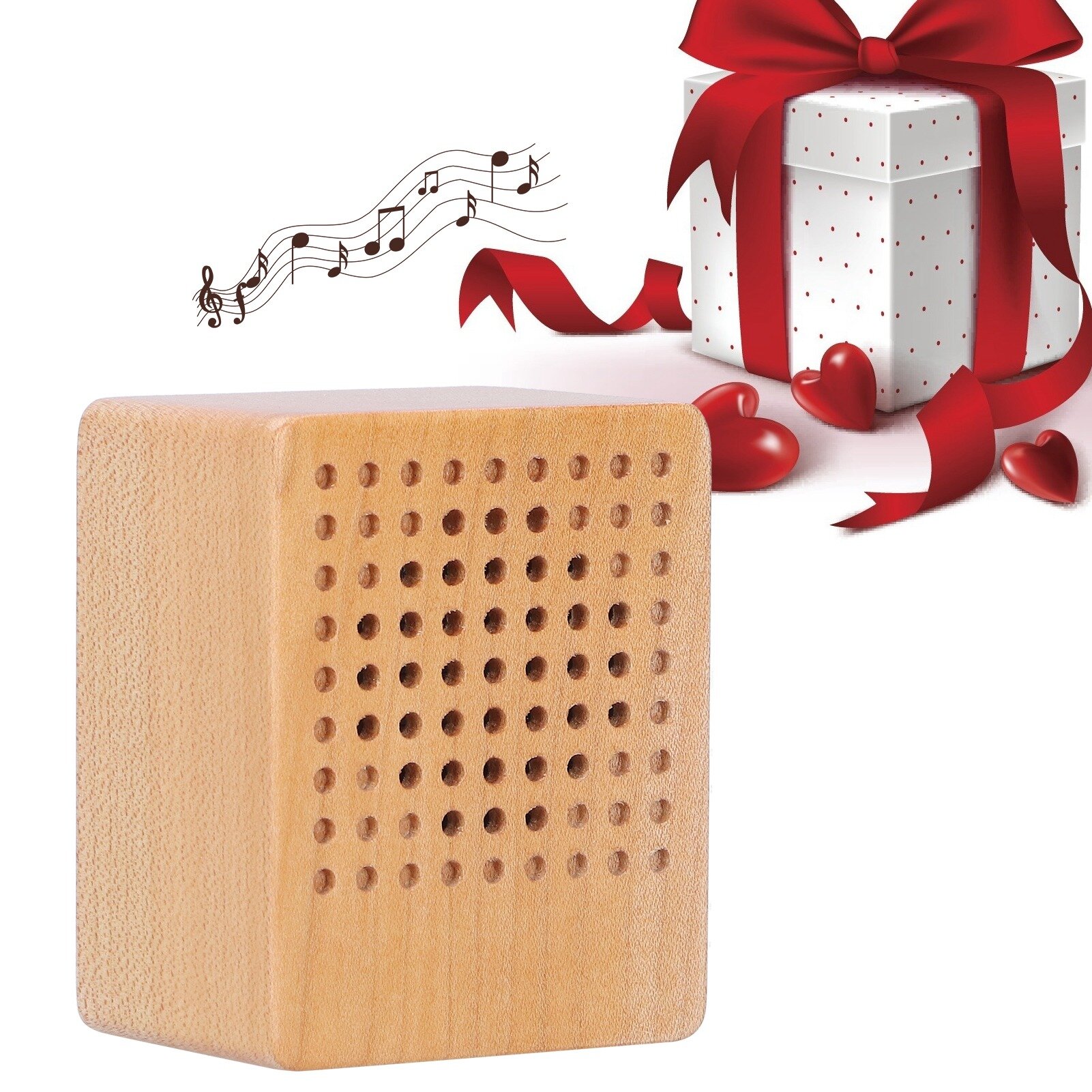 Музыкальная шкатулка с имитацией радио, деревянная винтажная музыкальная шкатулка на день рождения, Рождественский подарок, домашний орнамент, музыка D
