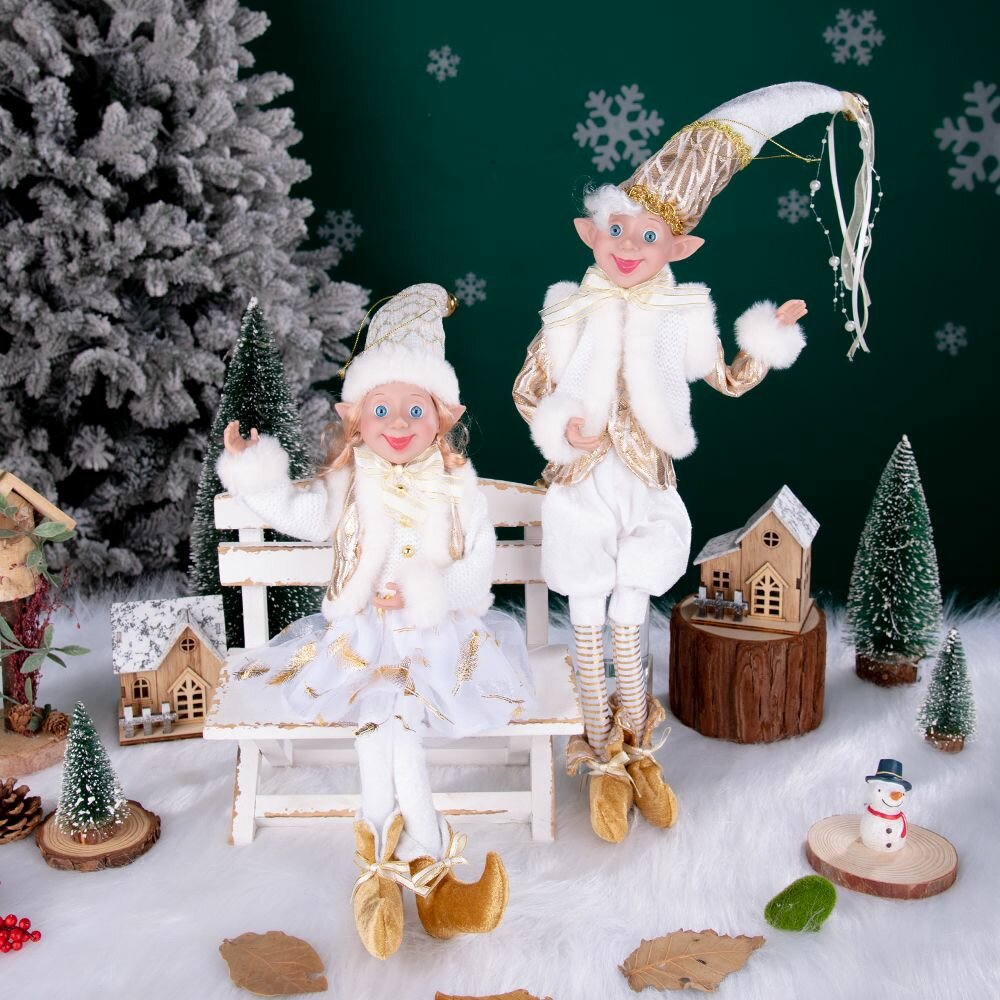 Набор елочных украшений Эльф, Фея 2 шт.