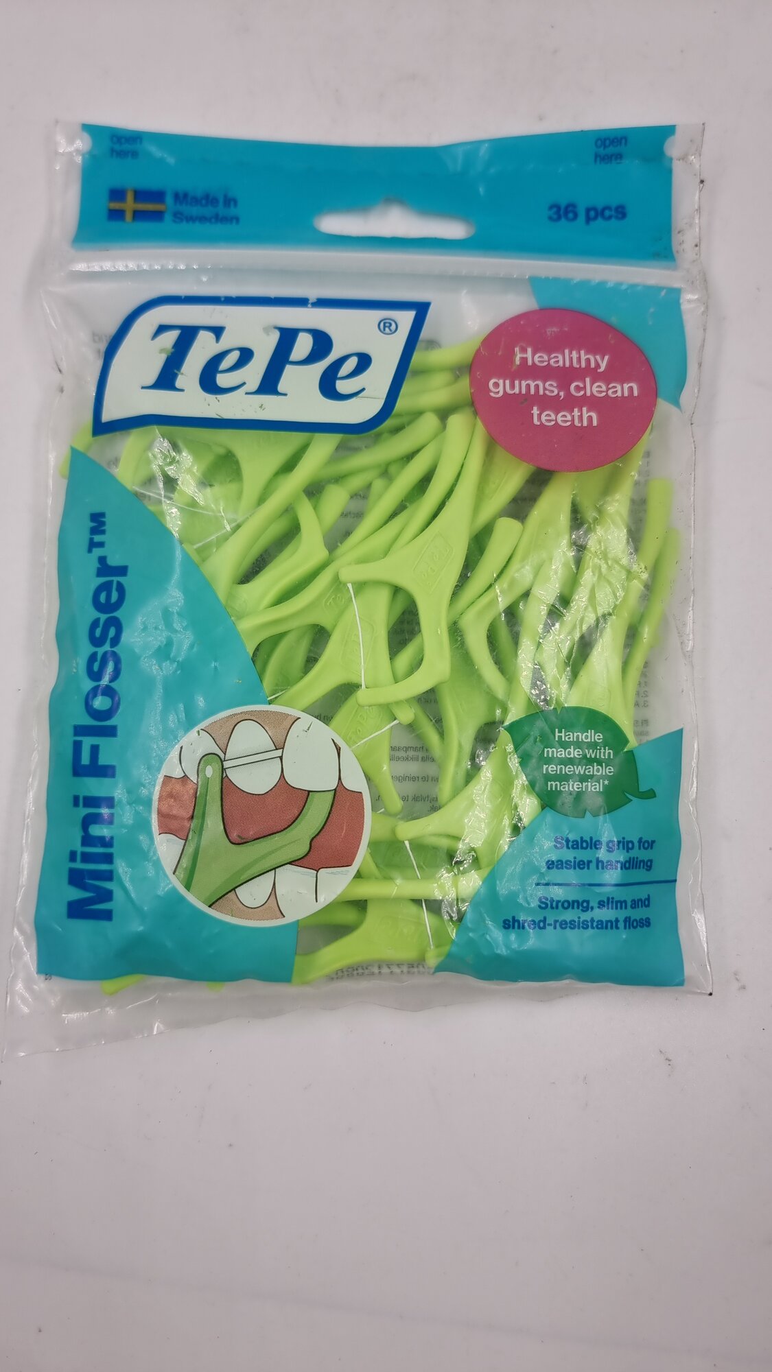 TePe мини-флоссер нить не содержит PFAA 1 упаковка ( 36 шт.) (Швеция)