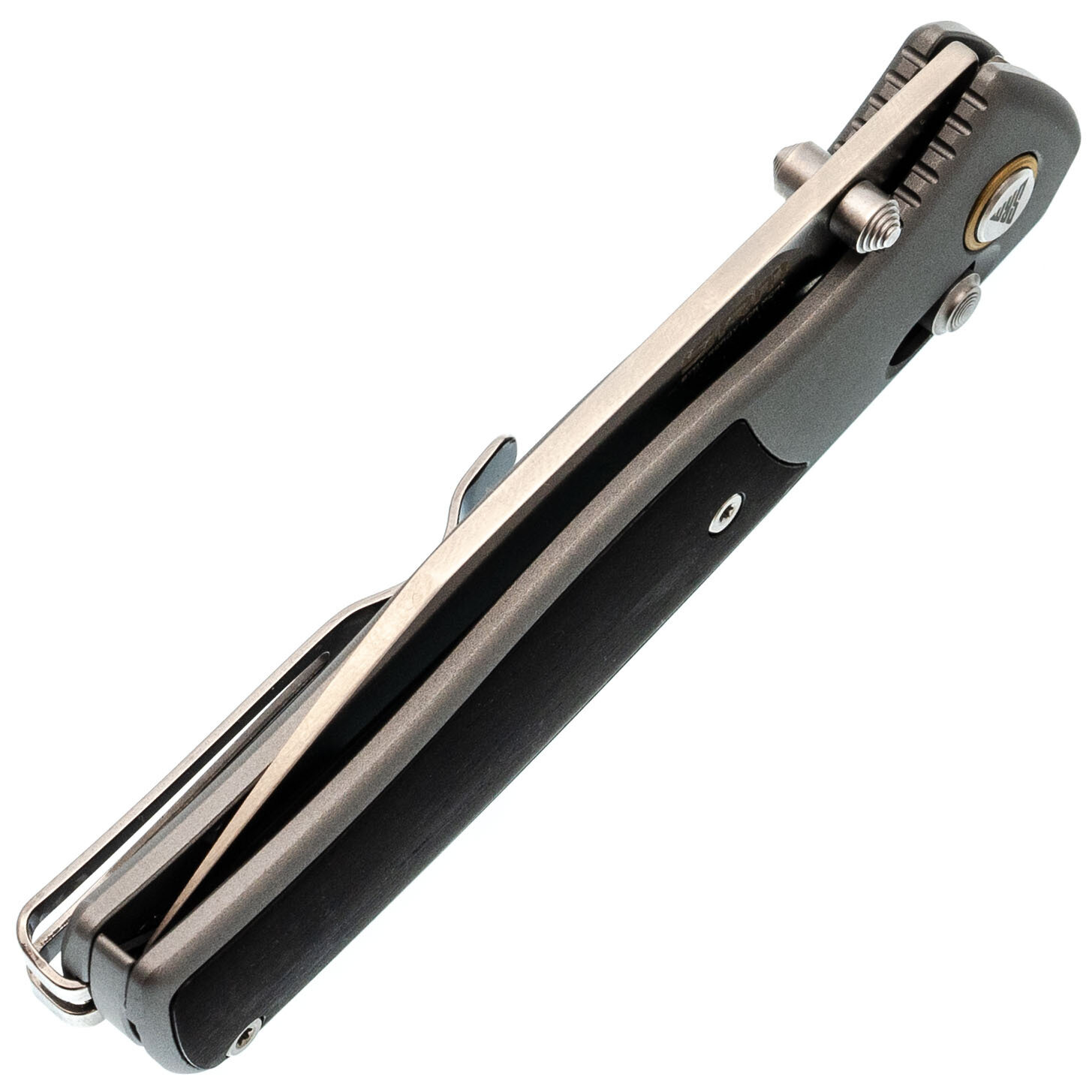 Складной нож SRM Medal 259L-AK, сталь 14C28N, рукоять эбен