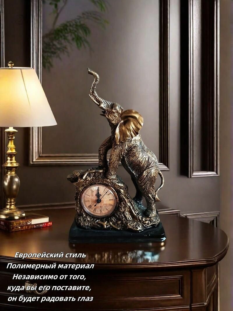 Каминные часы в старинном европейском стиле с золотым покрытием, полимерный материал, для гостиной, офиса, домашнего декораотеля, золотой