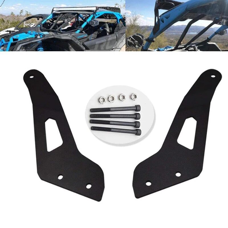 Для 2017-2023 Can Am Maverick X3 и X3 Max X RS / DS / MR / Turbo / R UTV Крепление светодиодной панели для 50-дюймового светодиодного светильника на крыше Кронштейн