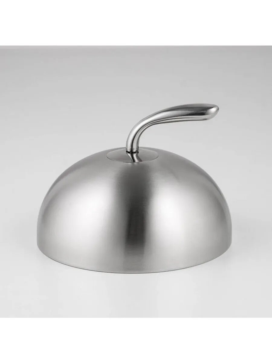 Крышка-Клош из нержавеющей стали, 20×20×14 см, круглая